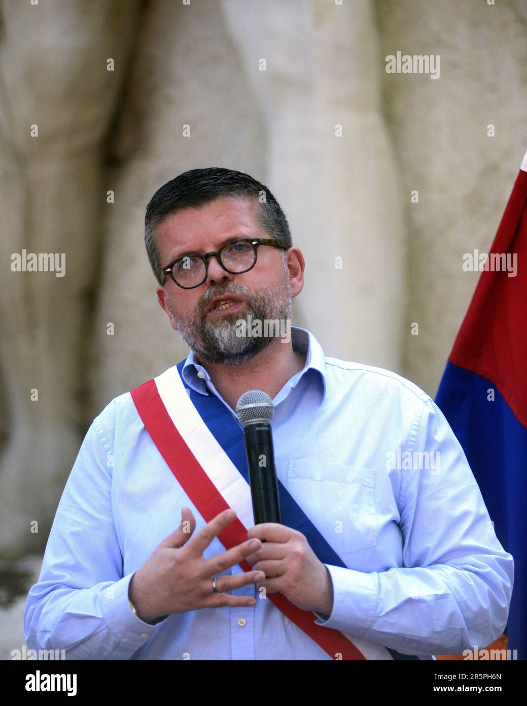 Paris, France. 04th June, 2023. Luc Carvounas mayor of Alfortville ...