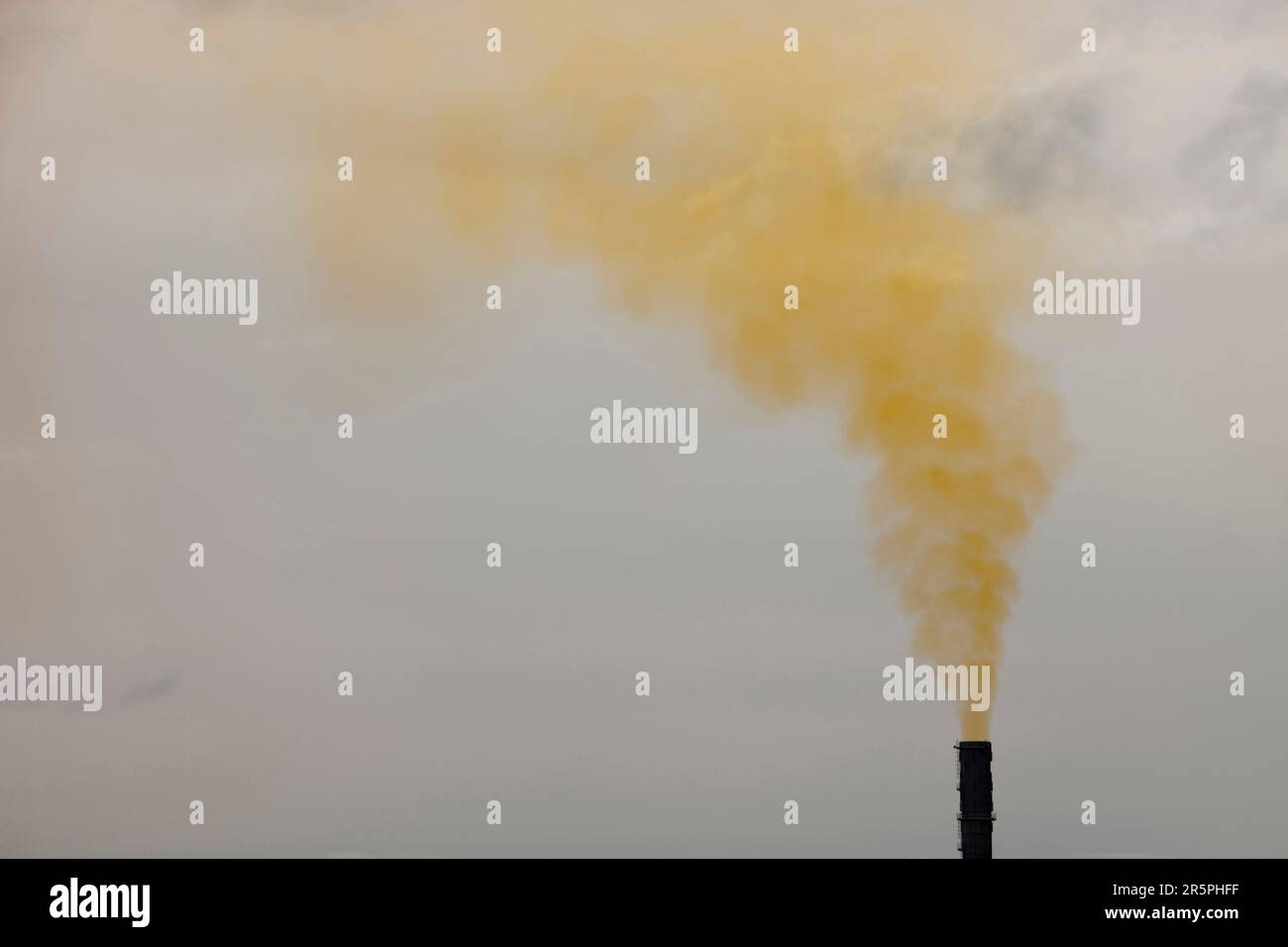 Polluted emissions from a gas fired power plant in Barrow in Furness ...