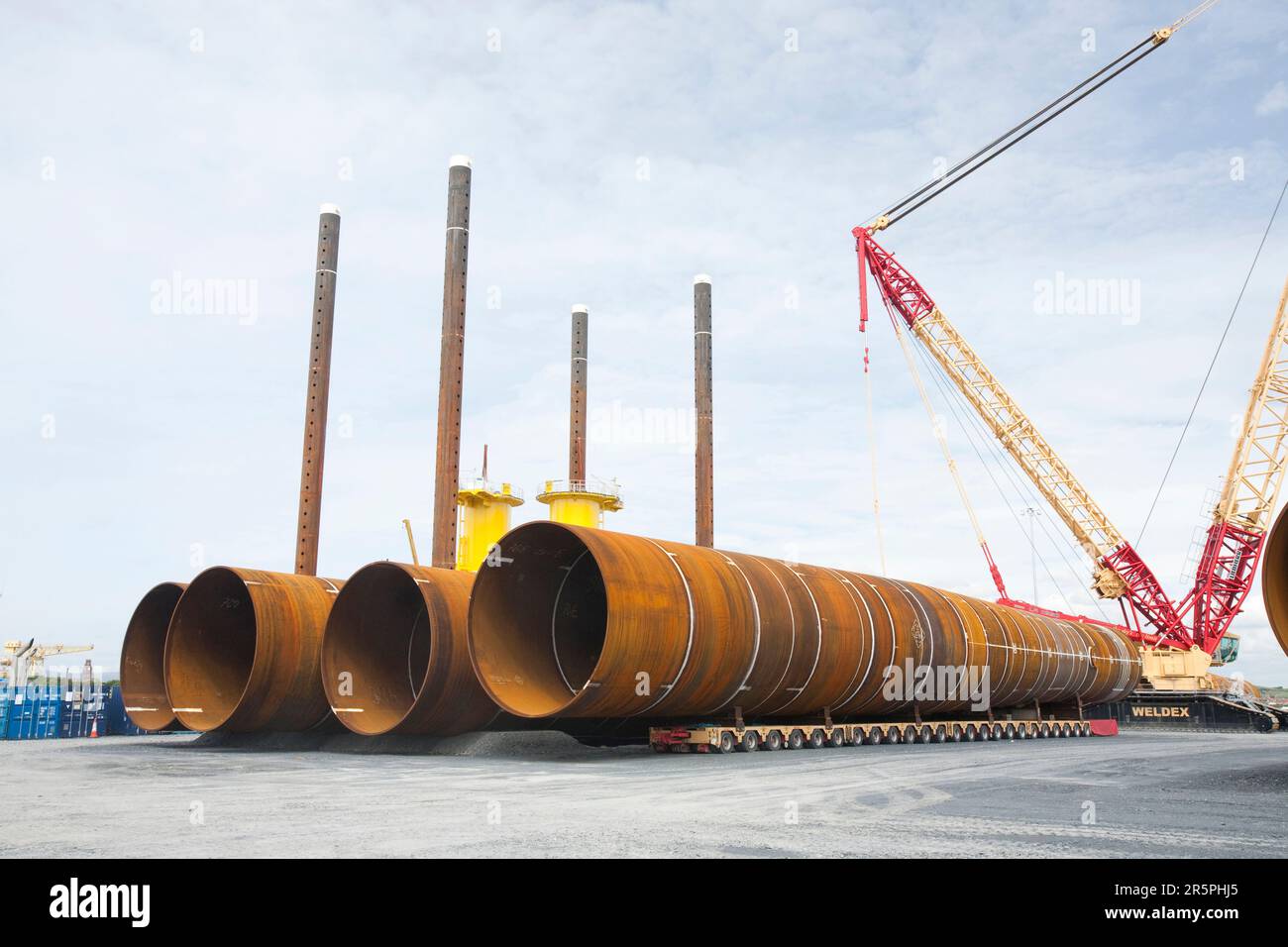 Walney offshore windfarm project located hi-res stock photography and ...