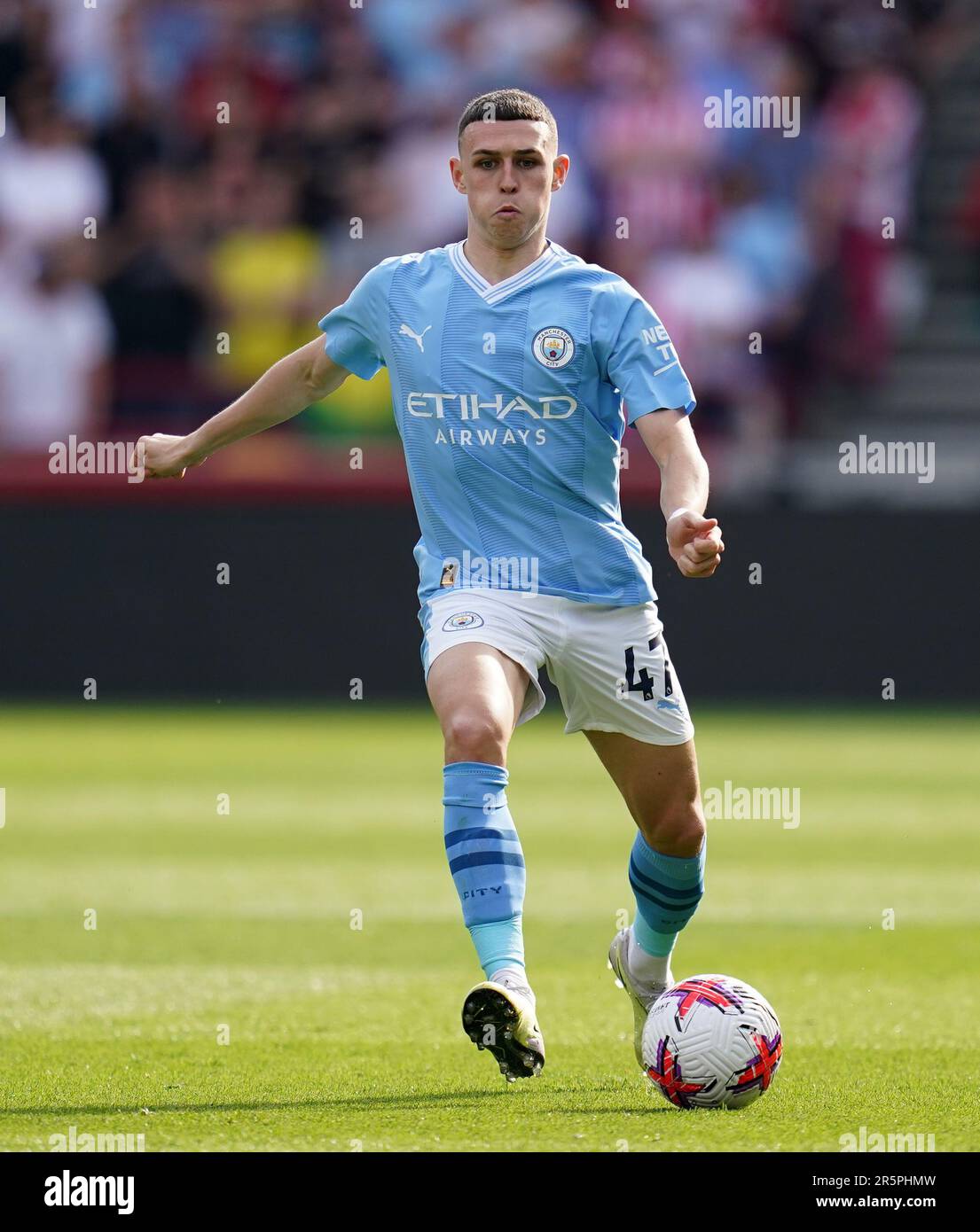 Manchester City's Phil Foden during the Premier League match at the ...