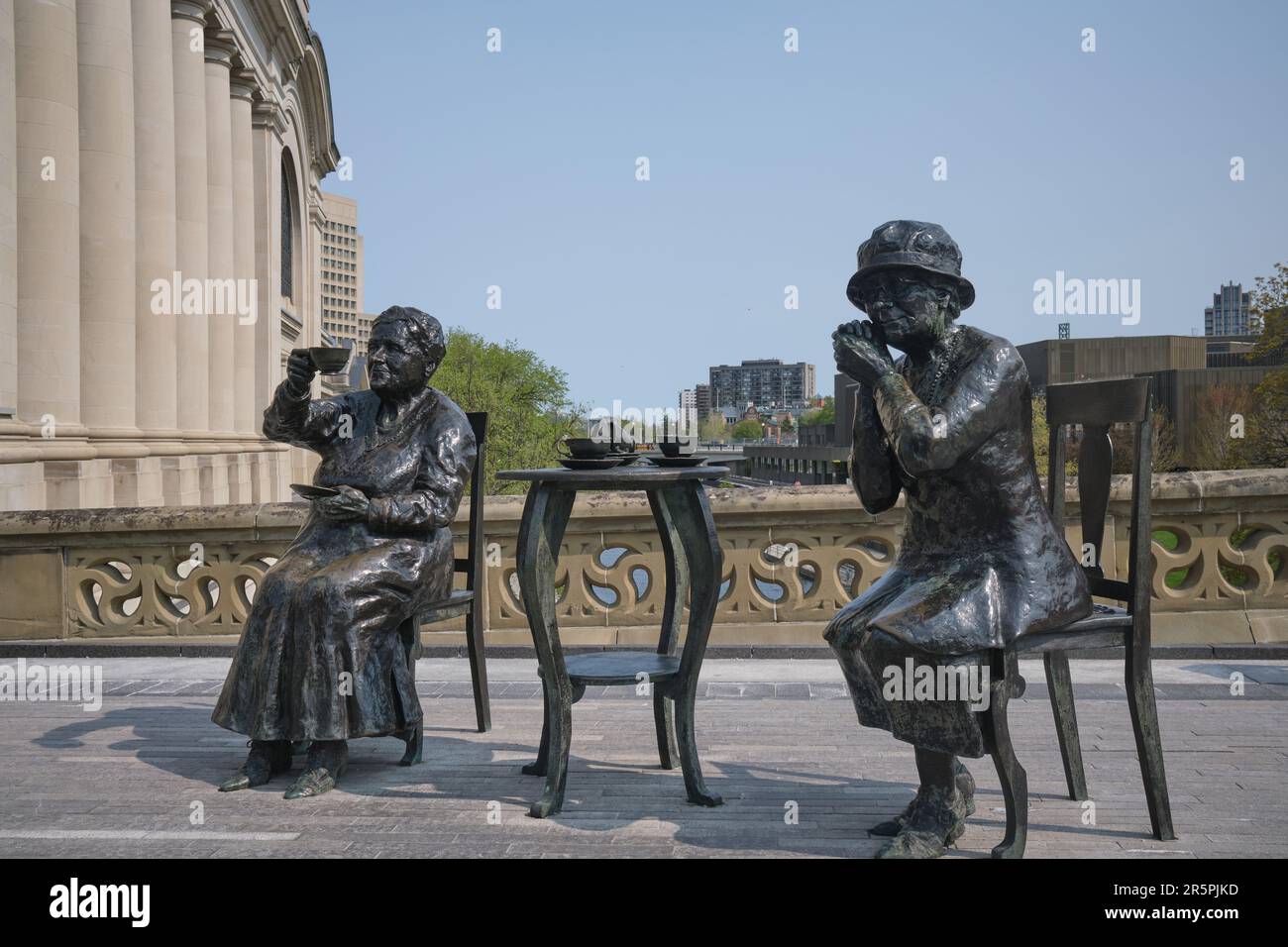 Famous Five memorial outside The Senate, Ottawa, Ontario, Canada Stock ...