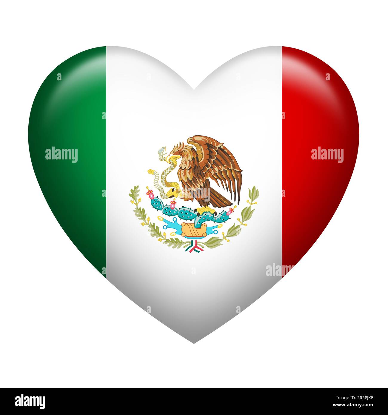 Love mexico symbol heart flag hi-res stock photography and images - Alamy