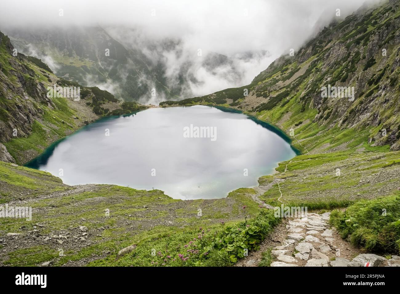 Blake lake in a valley of polish Tatra Mountains in Zakopane, Poland ...