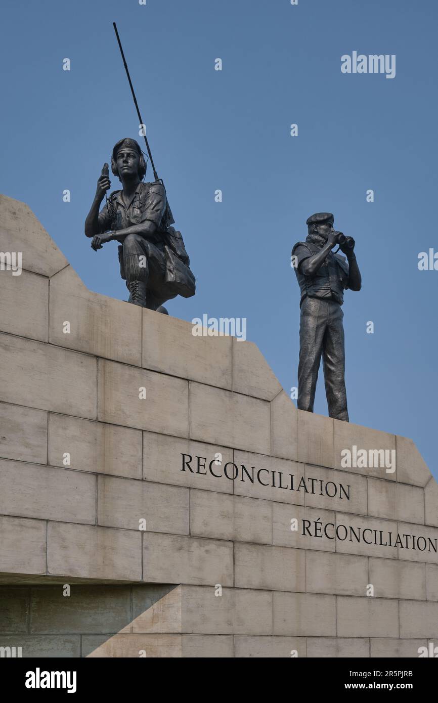 Reconciliation: The Peacekeeping Monument, in Ottawa, ON, Canada Stock ...