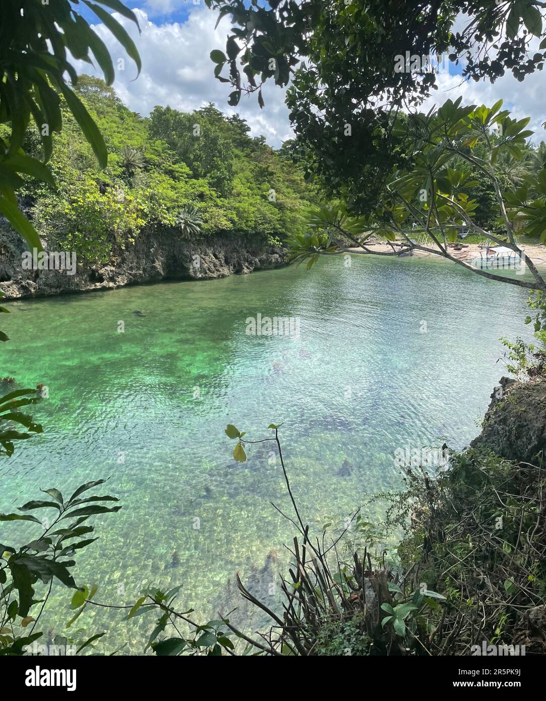 Clear Water Surrounding Beautiful Island Stock Photo - Alamy
