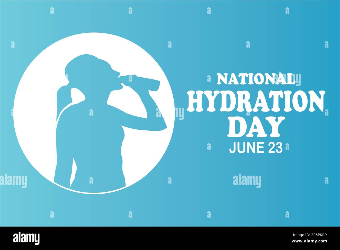 National Hydration Day. June 23. Holiday concept. Template for ...