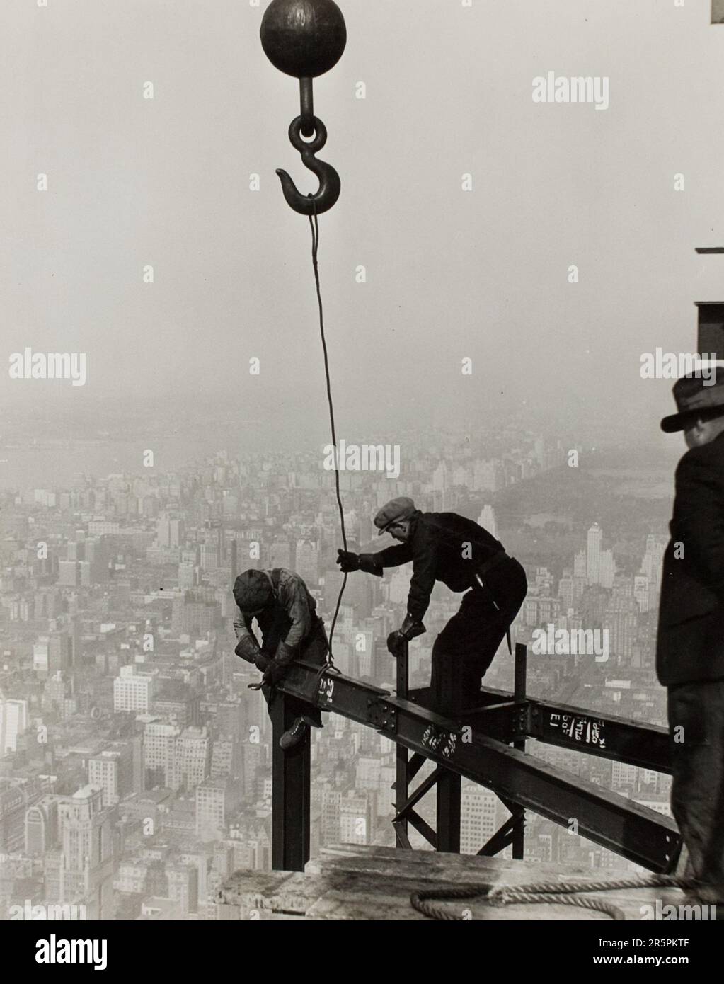 High on the Empire State Building, N.Y. Date: 1930 Artist: Lewis Wickes ...