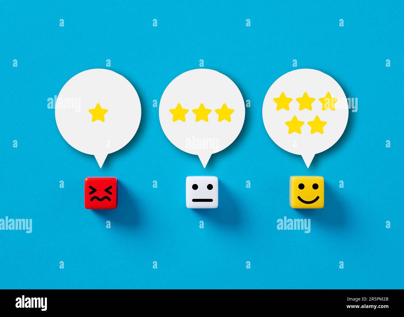 User experience or customer satisfaction concept. Client service or ...