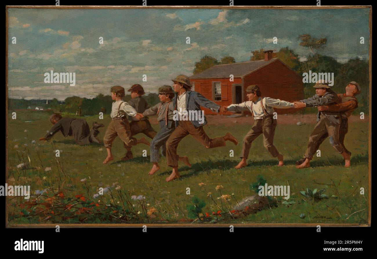 Snap the Whip Artist: Winslow Homer (American, Boston, Massachusetts ...