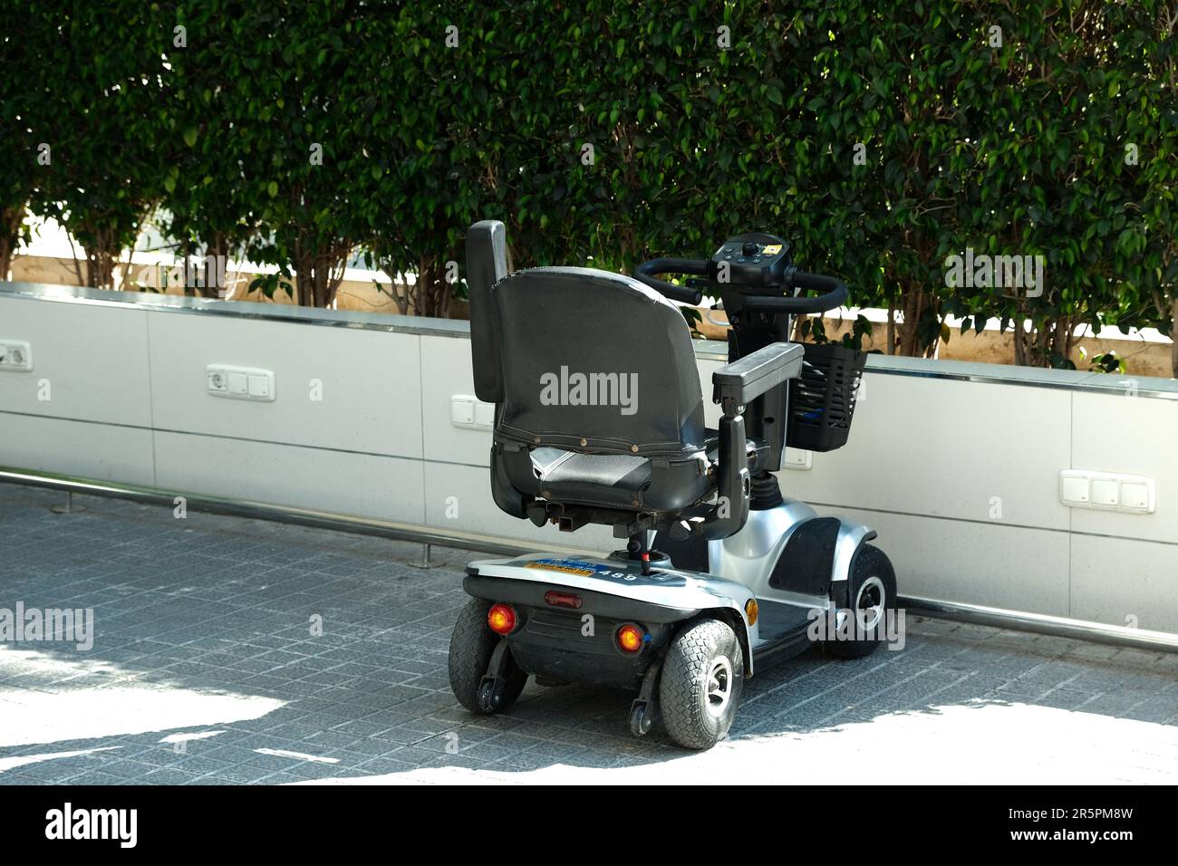 Benidorm, Spain - May 01, 2023: Four wheel mobility electric scooter ...