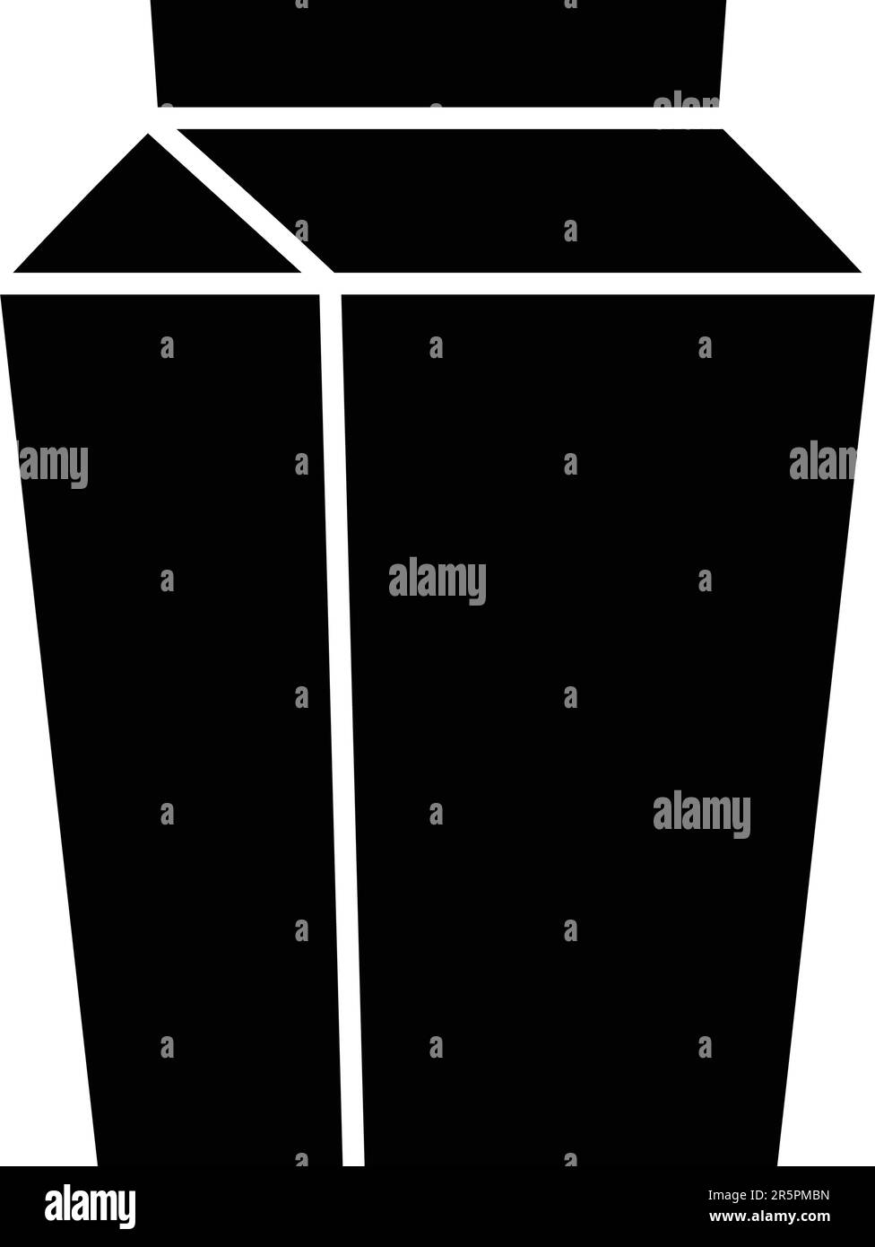 Milk box icon Stock Vector Images - Alamy
