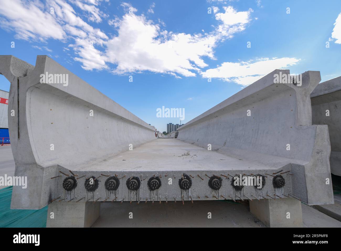 Aerial photo shows the construction site of Mafang Station to ...