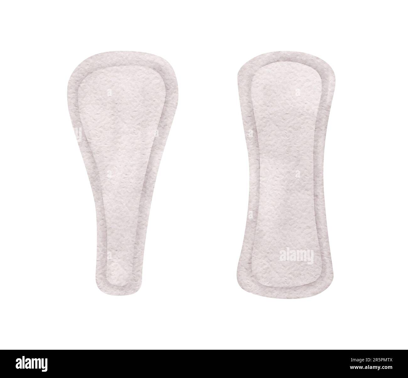 Menstruation Feminine hygiene products, Set of clean hygienic pads ...