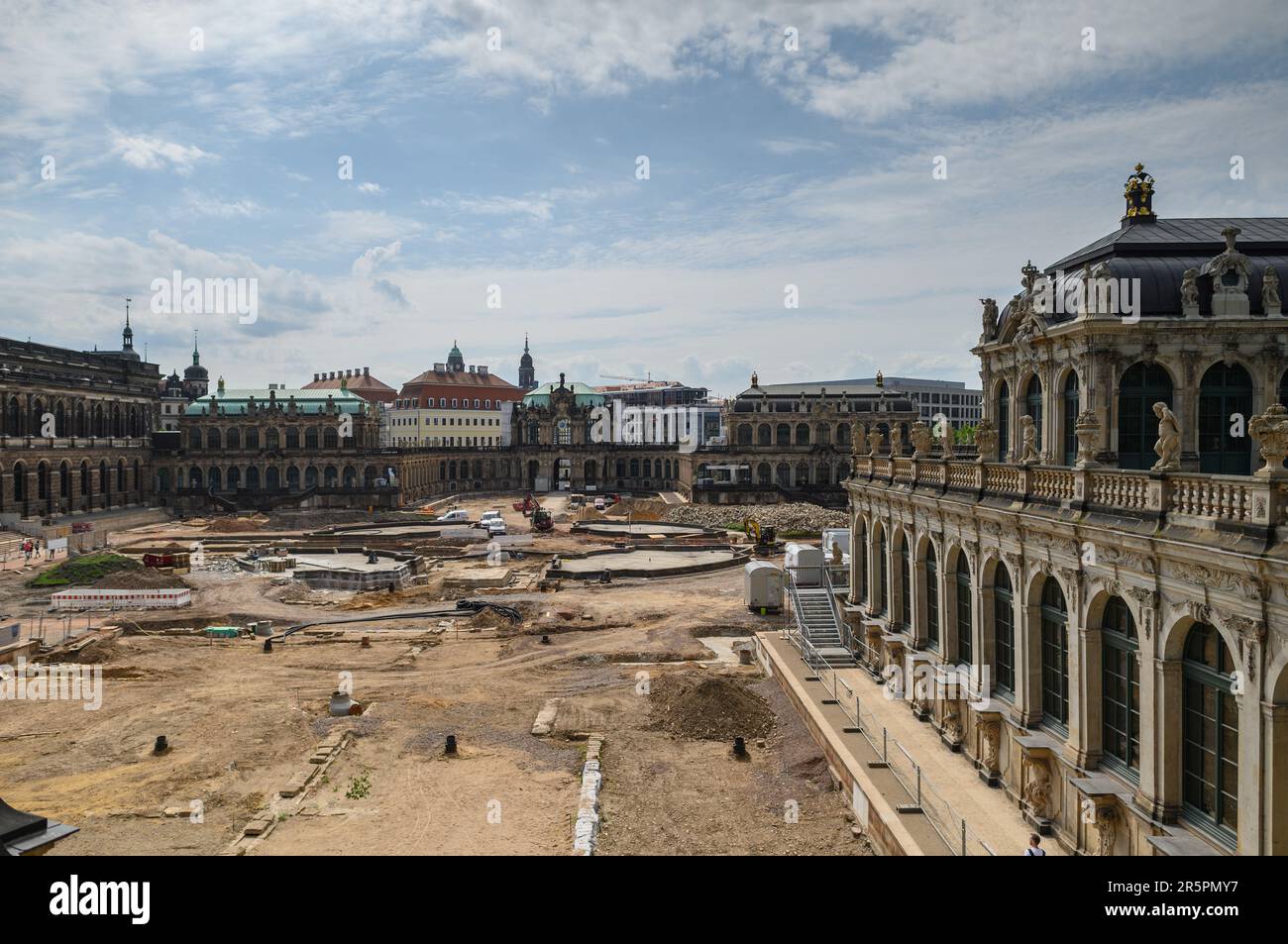 Dresden, Germany. 05th June, 2023. View of the construction site at the ...