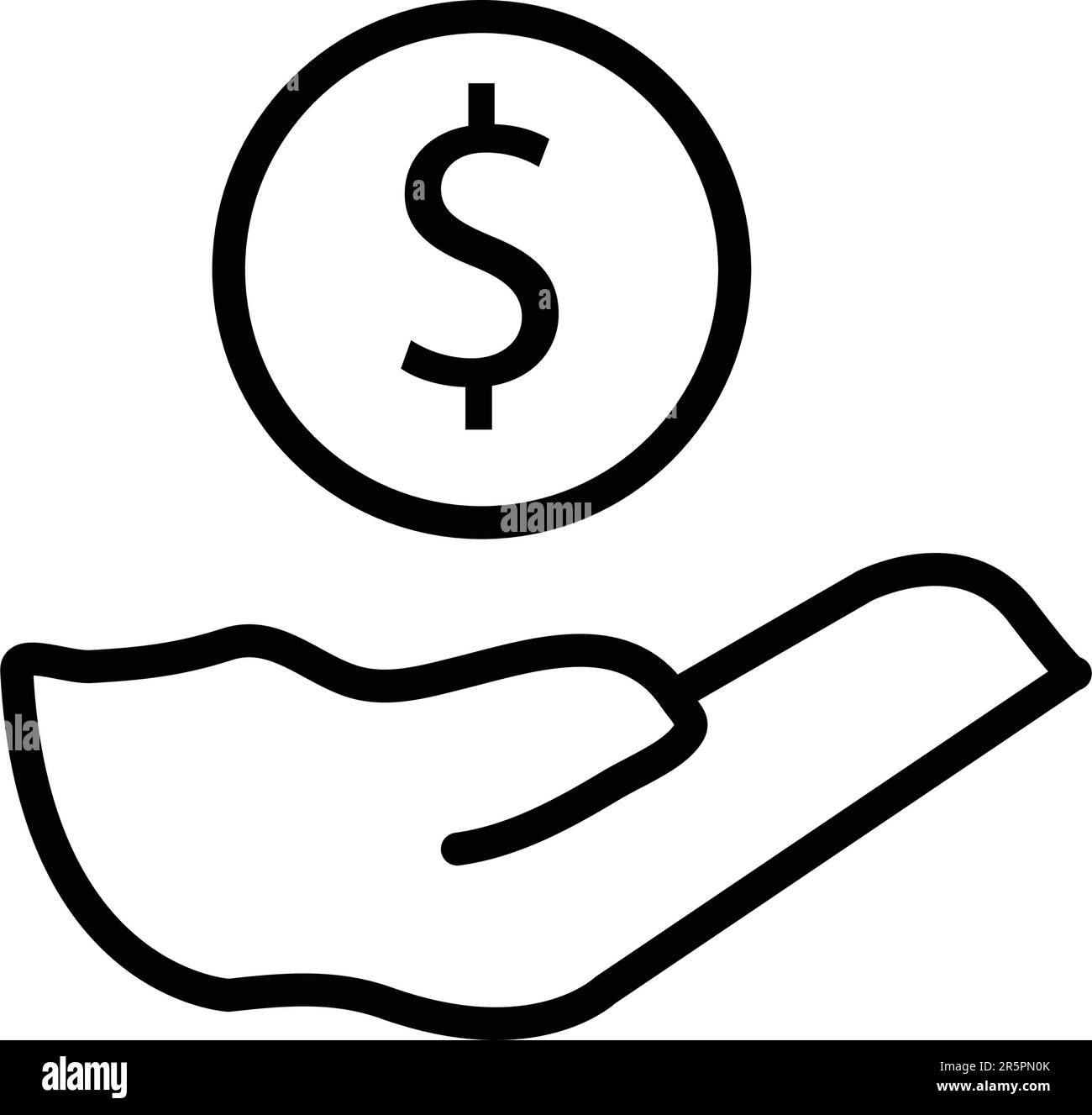 Giving symbol Black and White Stock Photos & Images - Alamy