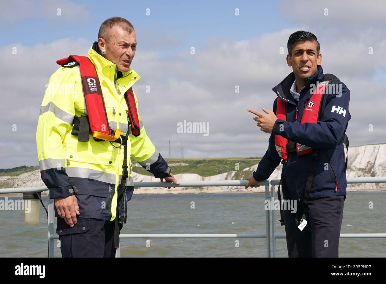 Prime Minister Rishi Sunak with director of Small Boats Operational ...