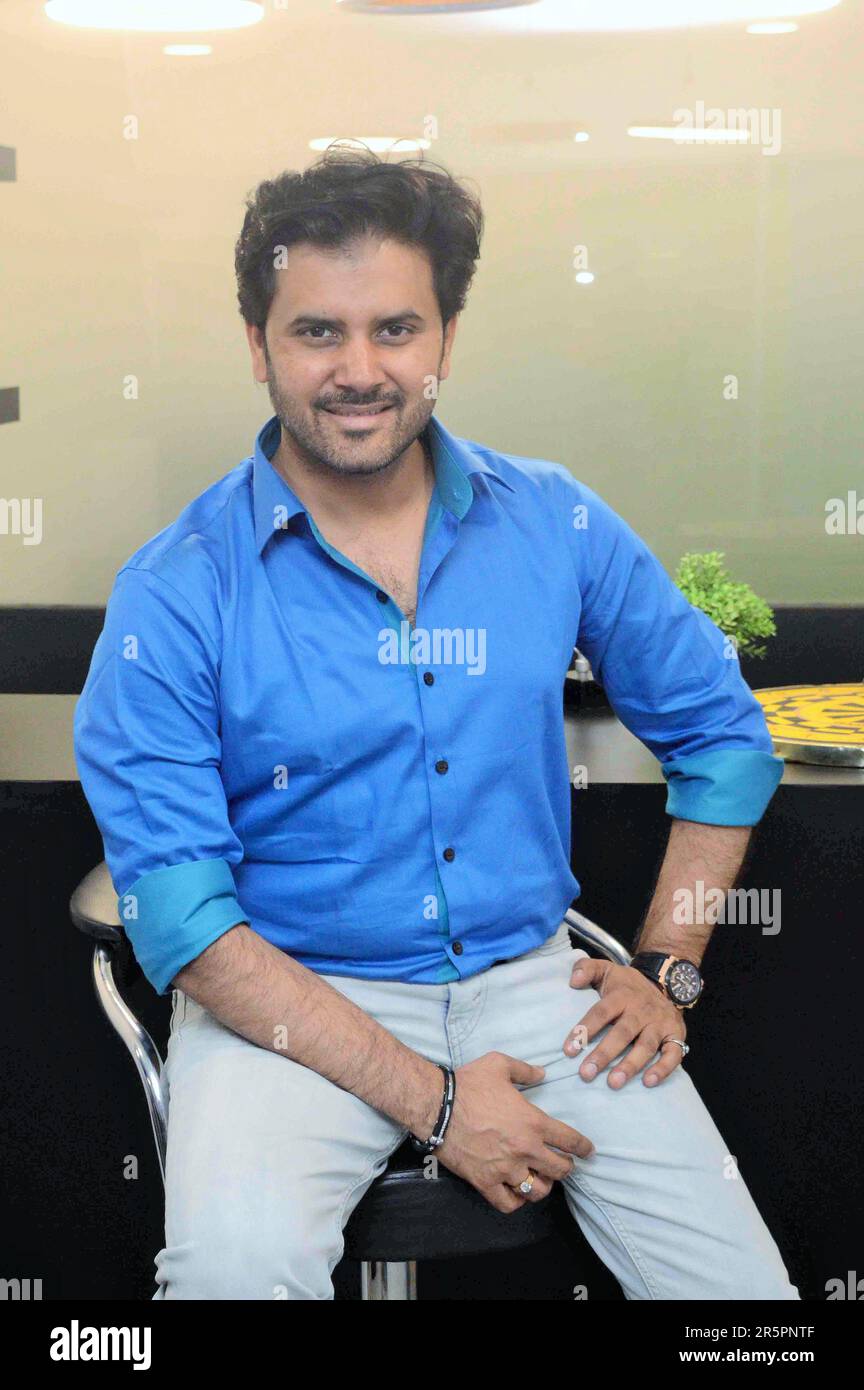 Javed Ali, Indian playback singer, Rangreziya album launch, Mumbai, India, 25 May 2017 Stock ...