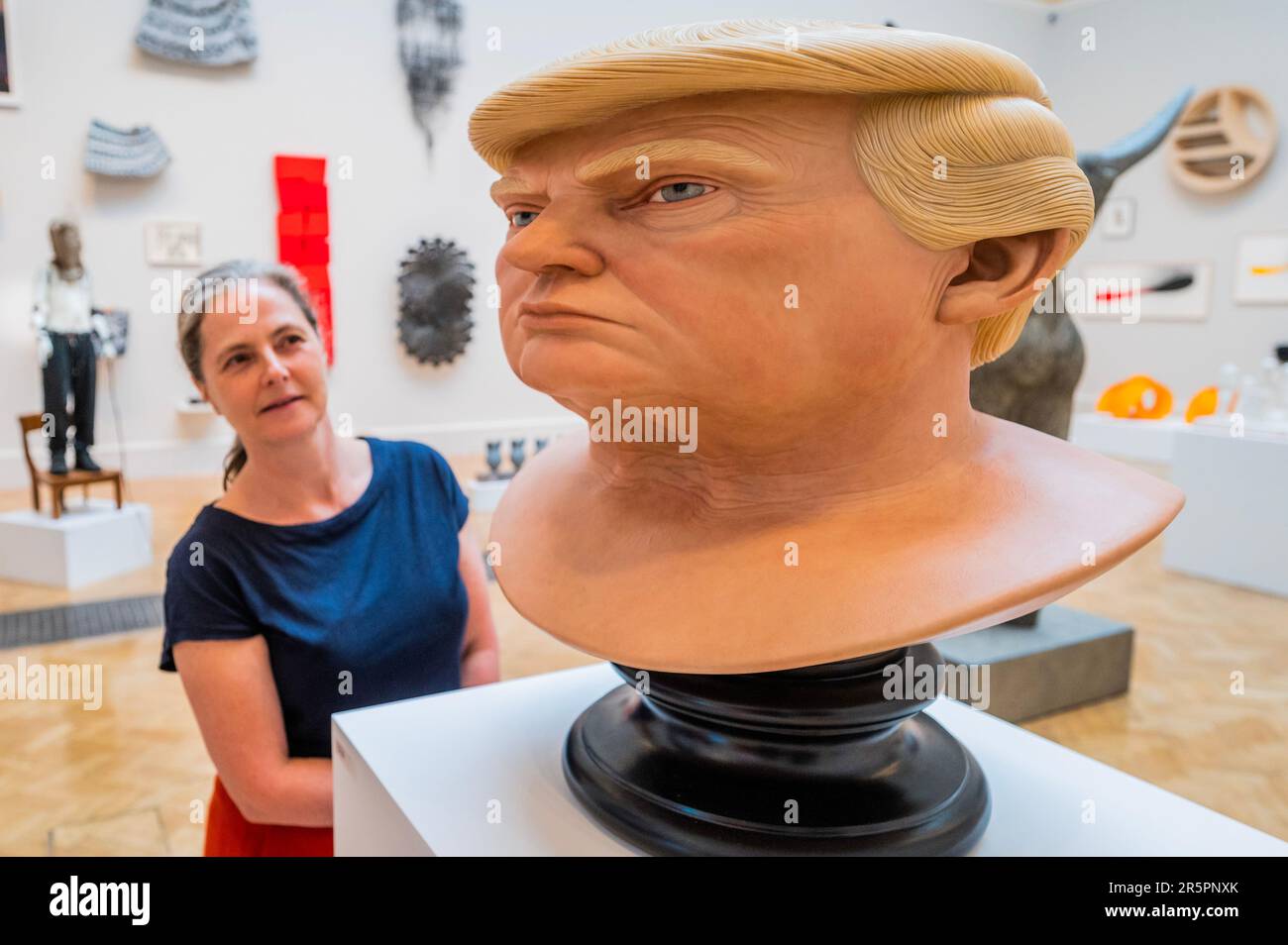 London, UK. 5th June, 2023. Donald Trump Helmet Head, by John Humphreys £120,000 - The Royal ...