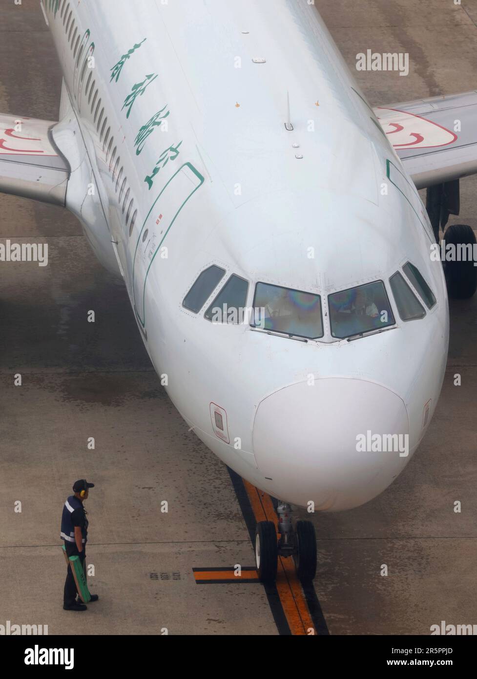 The first flight operated by Spring Airlines Co., Ltd. from Shanghai ...