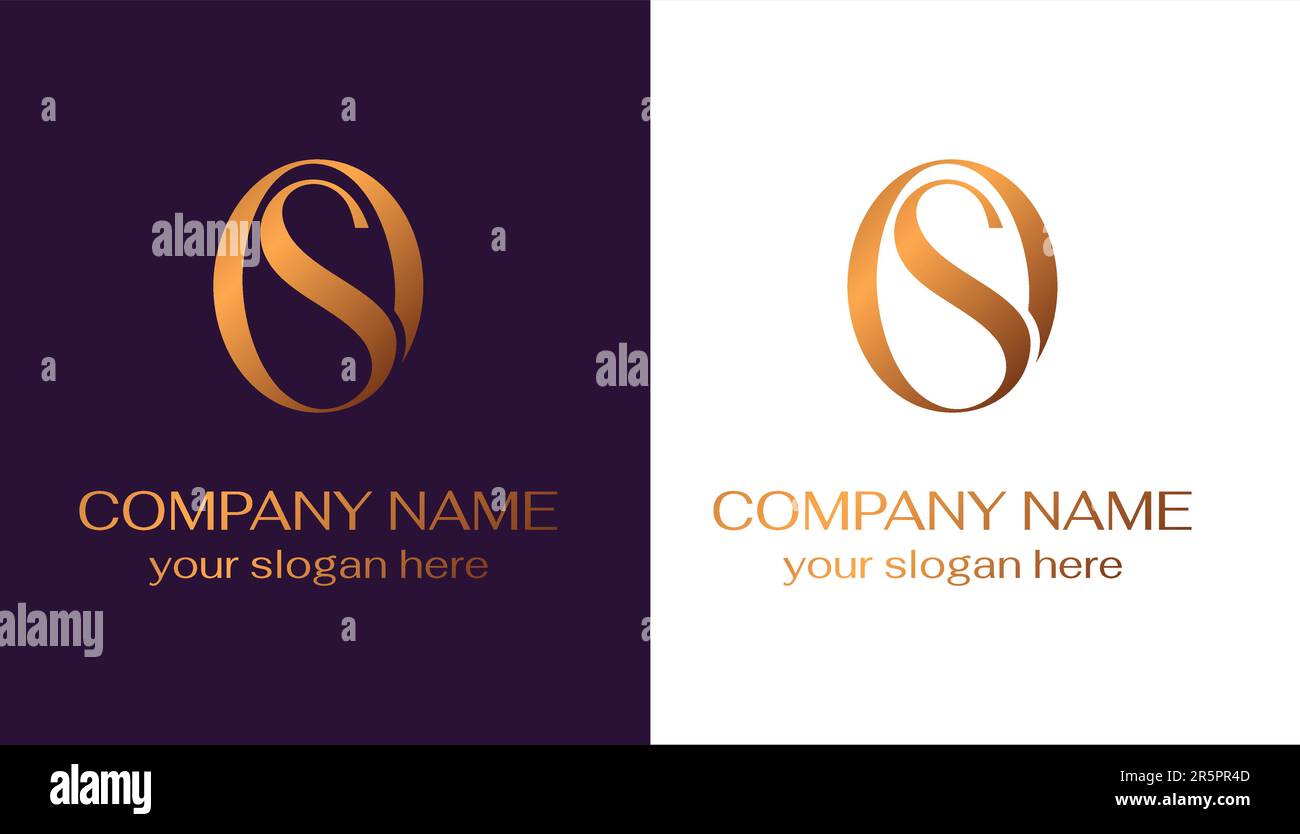 OS logo or SO monogram. OS letter logo template elements. personal ... OS logo or SO monogram. OS letter logo template elements. personal ...