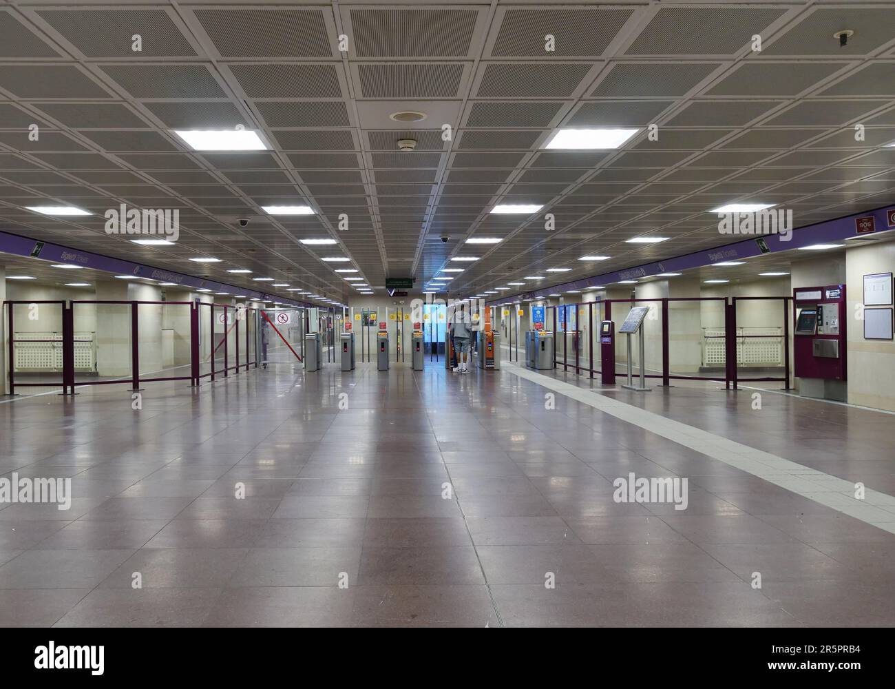 Isola metro station in Milan. Isola is a station on the line 5 ...
