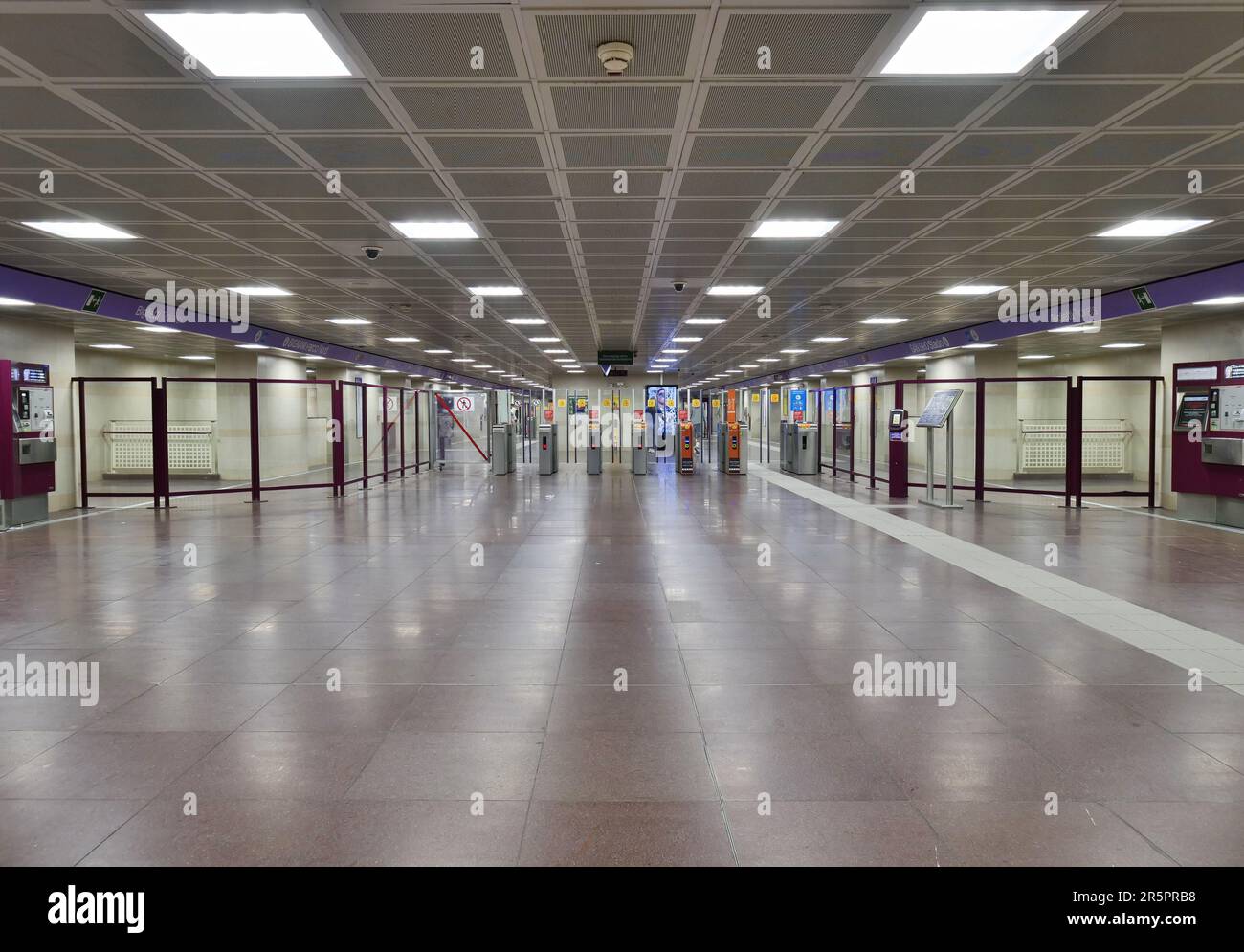 Isola metro station in Milan. Isola is a station on the line 5 ...