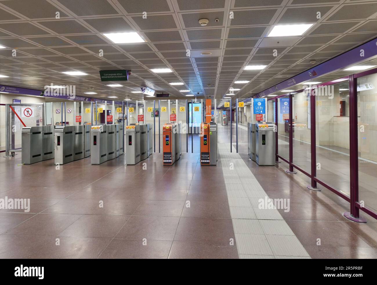Isola metro station in Milan. Isola is a station on the line 5 ...