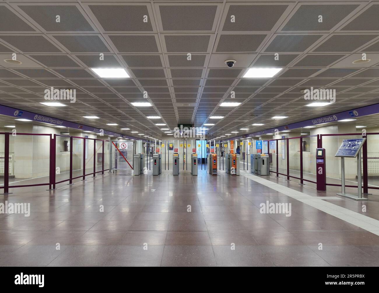 Isola metro station in Milan. Isola is a station on the line 5 ...