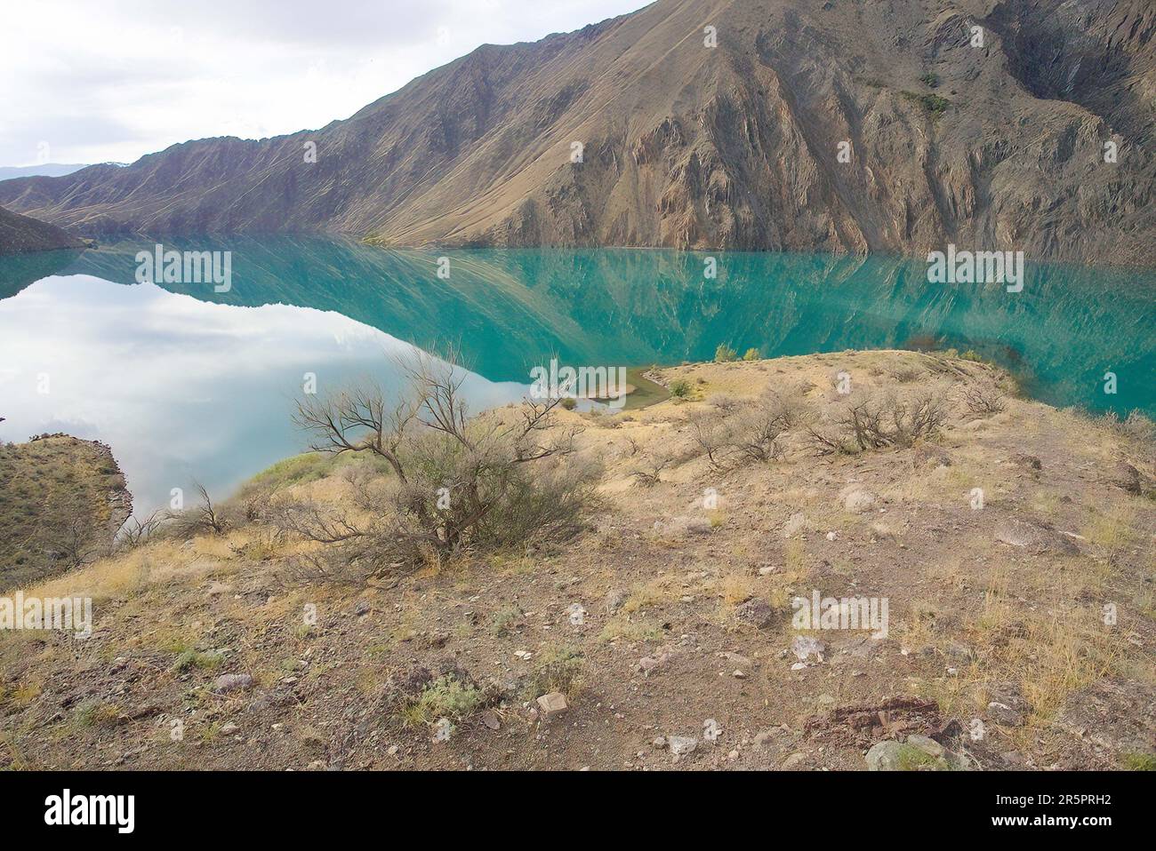 Reflections on the Naryn river Stock Photo - Alamy