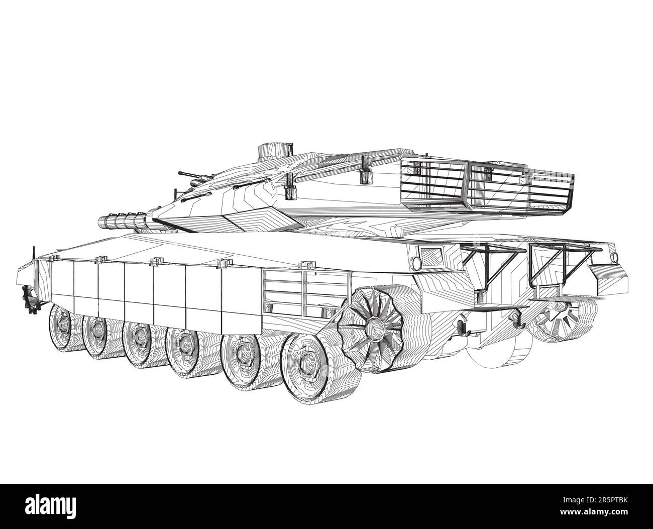 Isolated vector image for military concepts. Military tank. Military ...