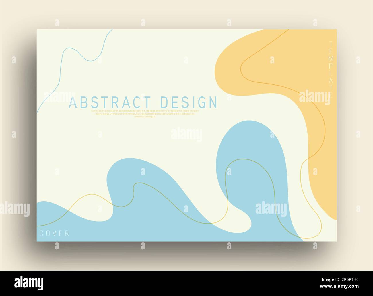 Abstract background with deformed shapes and lines. A color composition ...