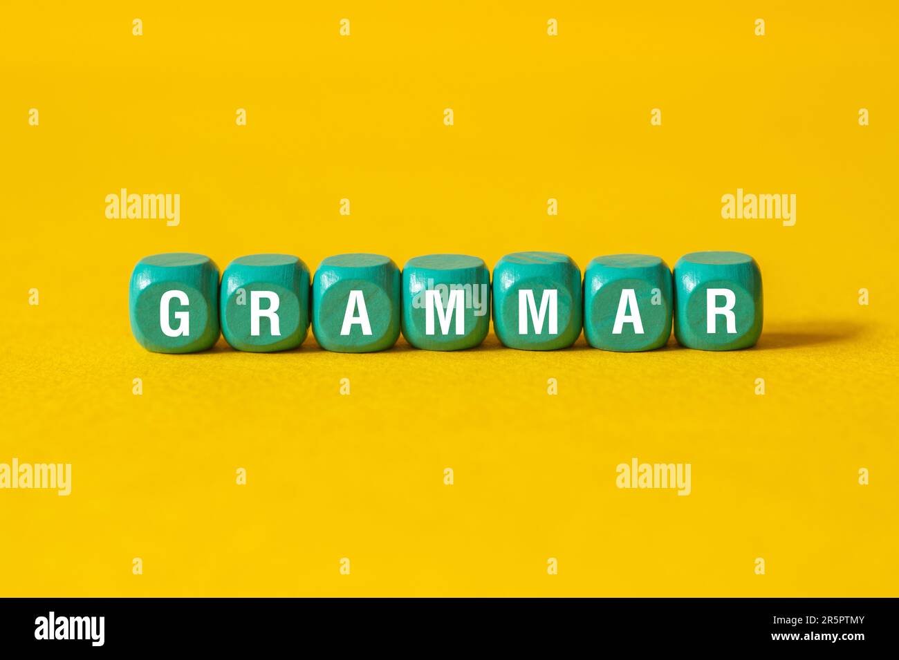 Grammar - word concept on building blocks, text Stock Photo - Alamy