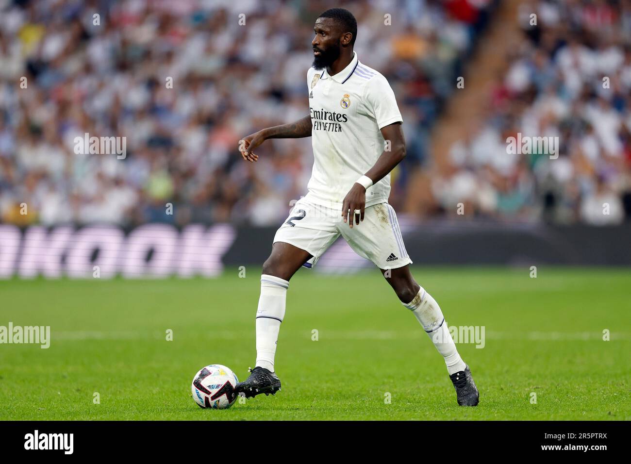 Antonio Rudiger of Real Madrid CF during the La Liga match between Real ...