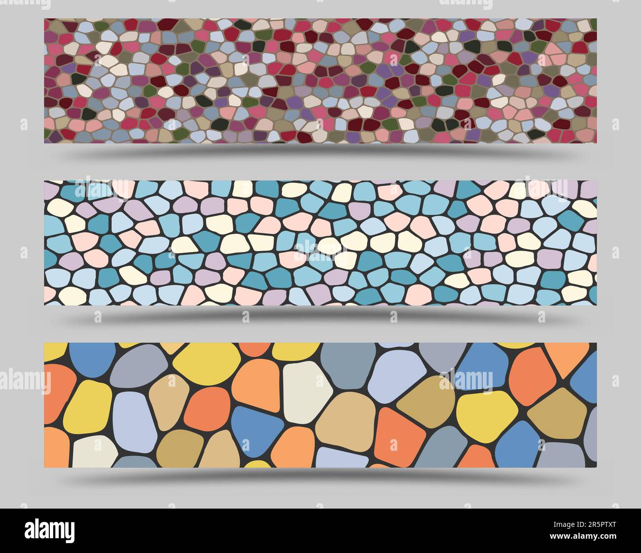 Color mosaic. A set of backgrounds for decorations, decoration ...