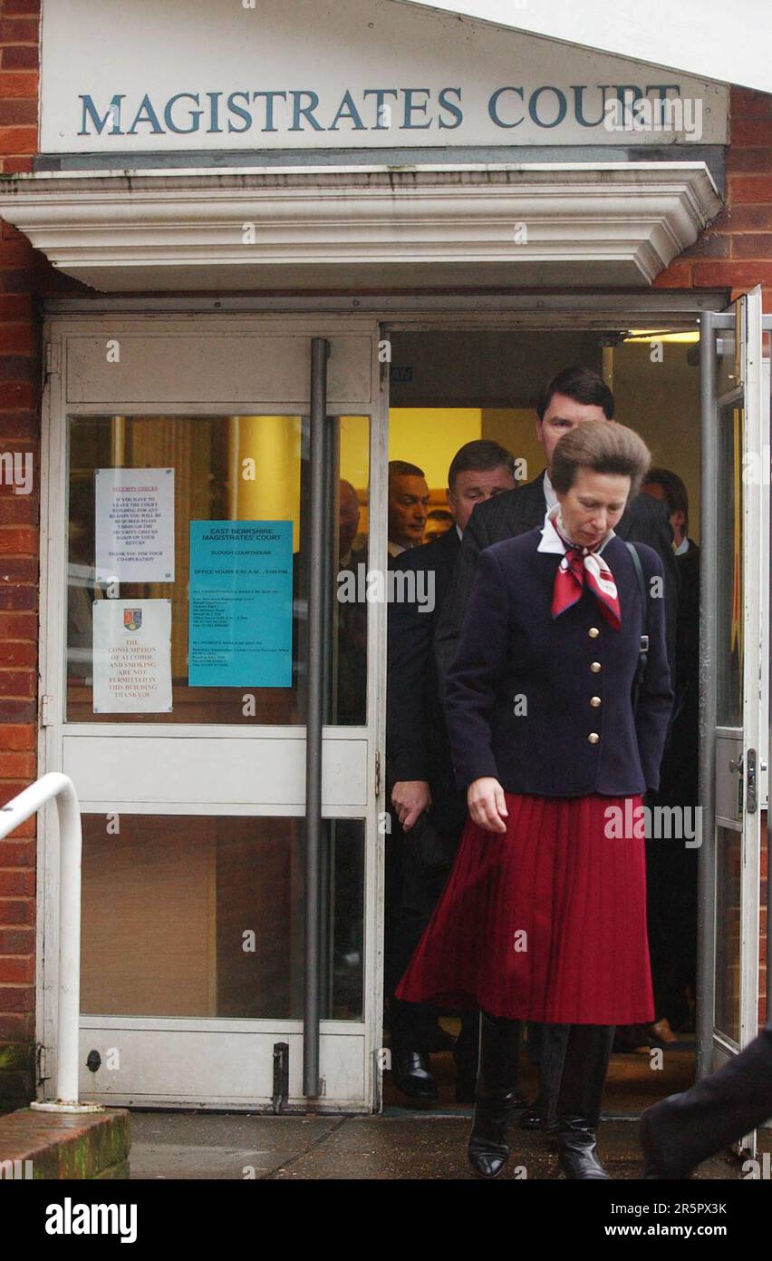 File photo dated 21/11/2002 of the Princess Royal and her husband ...