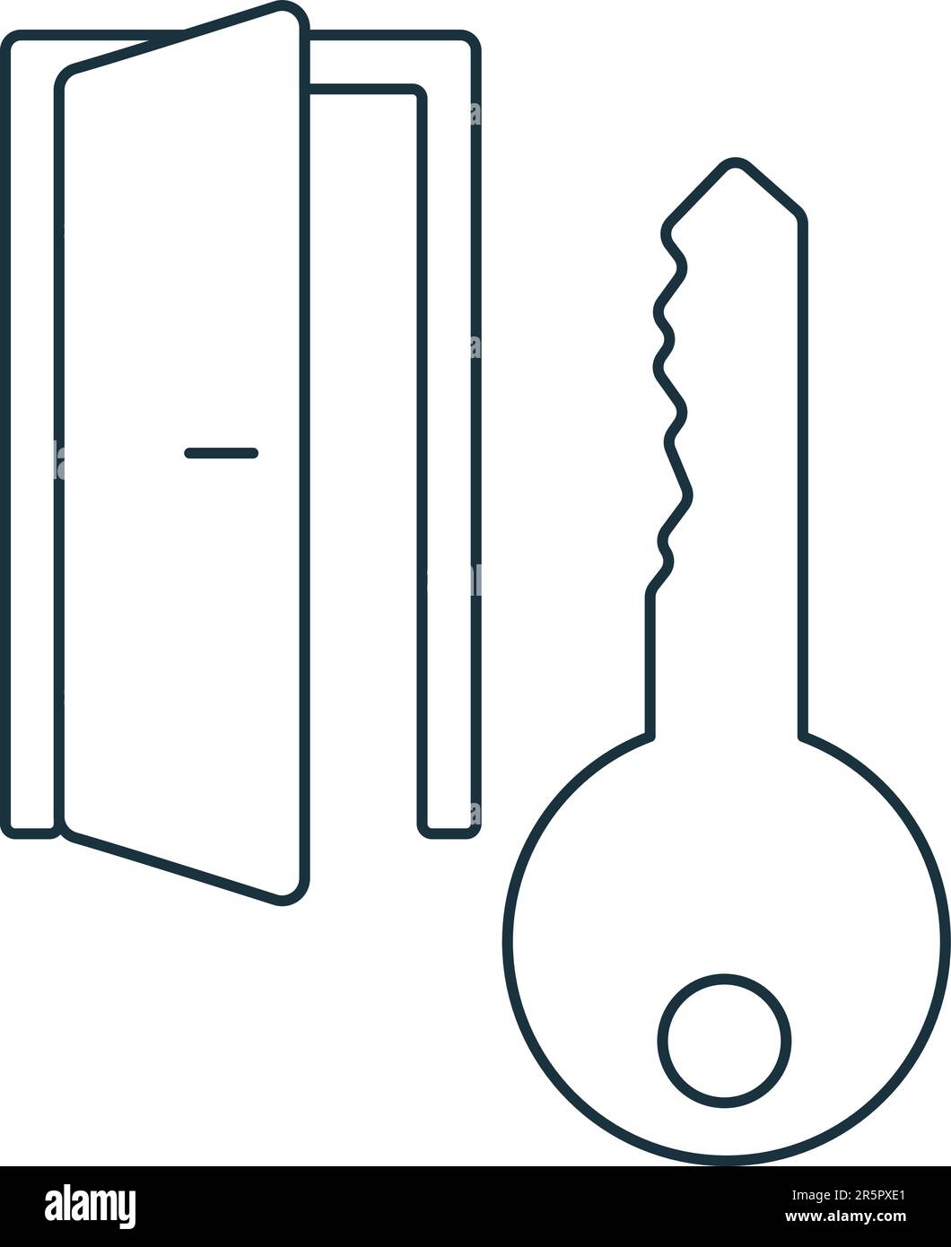 Enter key icon. Monochrome simple sign from security collection. Enter ...