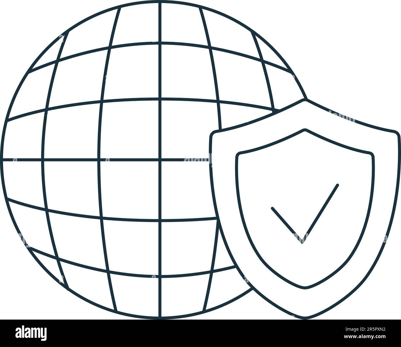 Network Security Icon Monochrome Simple Sign From Security Collection Network Security Icon