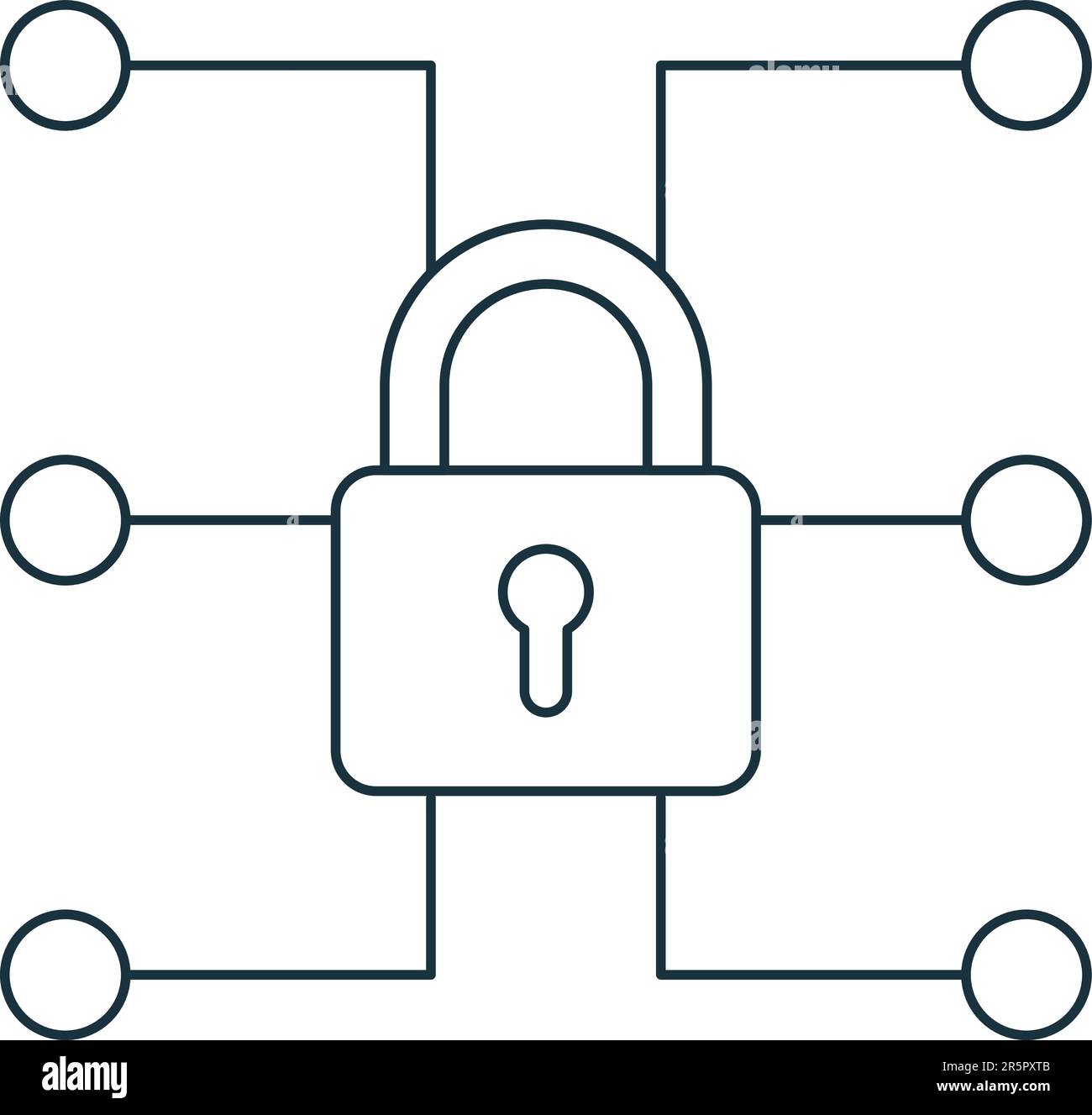 Security System Icon Monochrome Simple Sign From Security Collection Safe Box Icon For Logo
