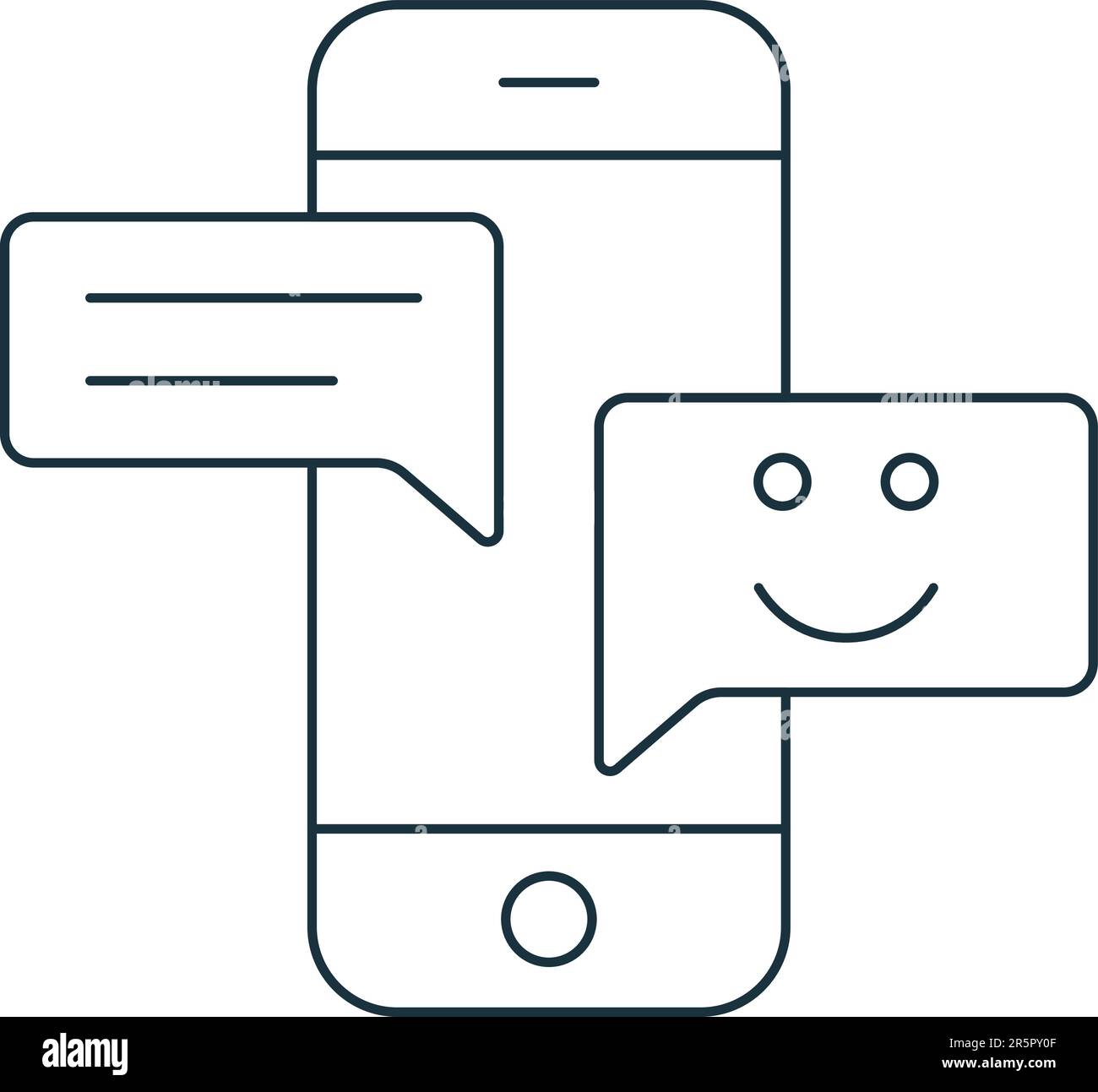 Chat icon. Monochrome simple sign from speech collection. Chat icon for ...