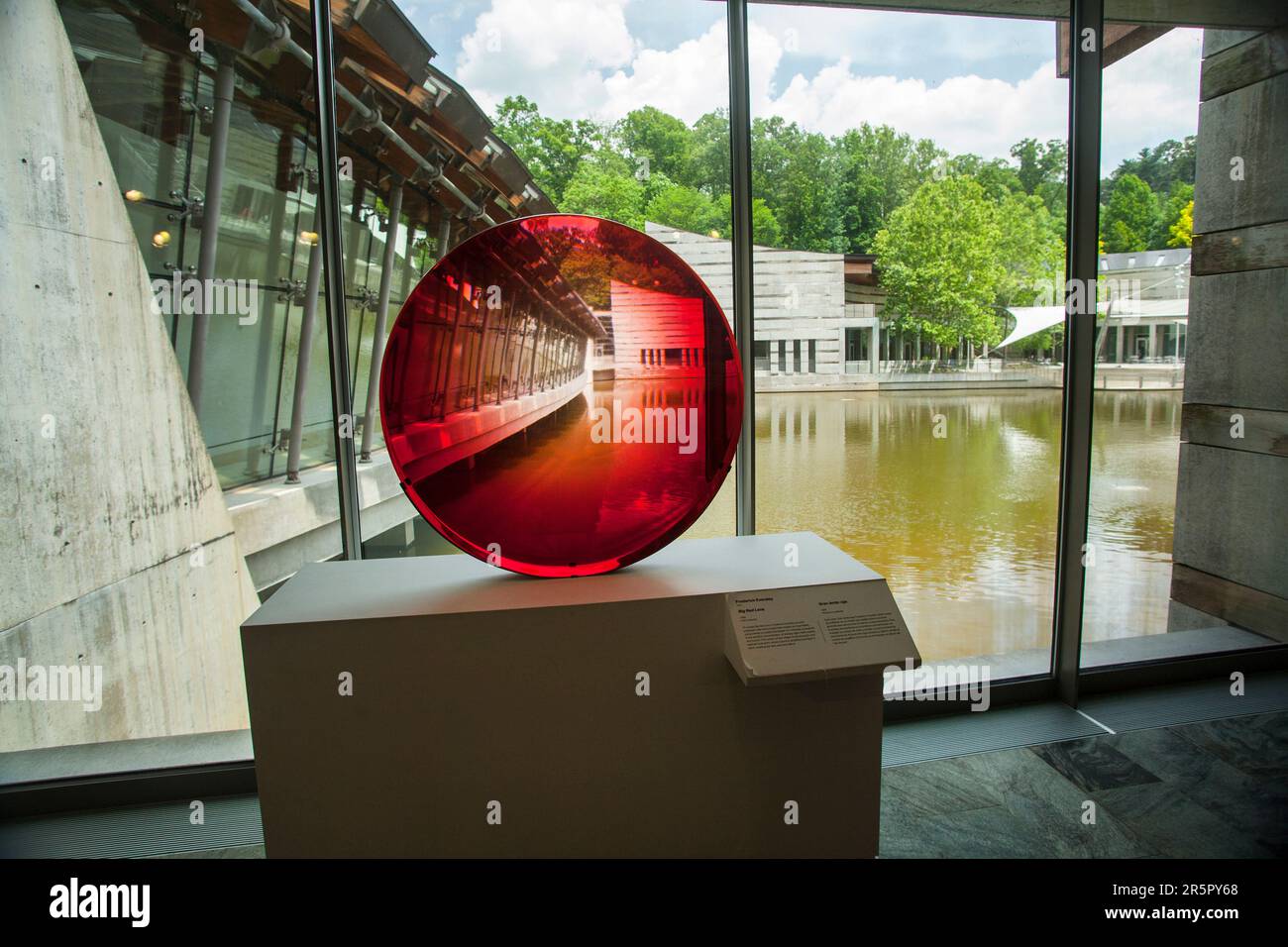 The Big Red Lens at the The Crystal Bridges Museum in Bentonville ...