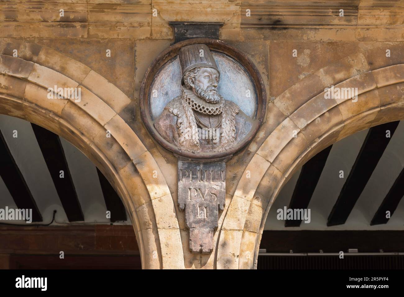 Portrait medallion Salamanca, view of one of a series of medallion ...