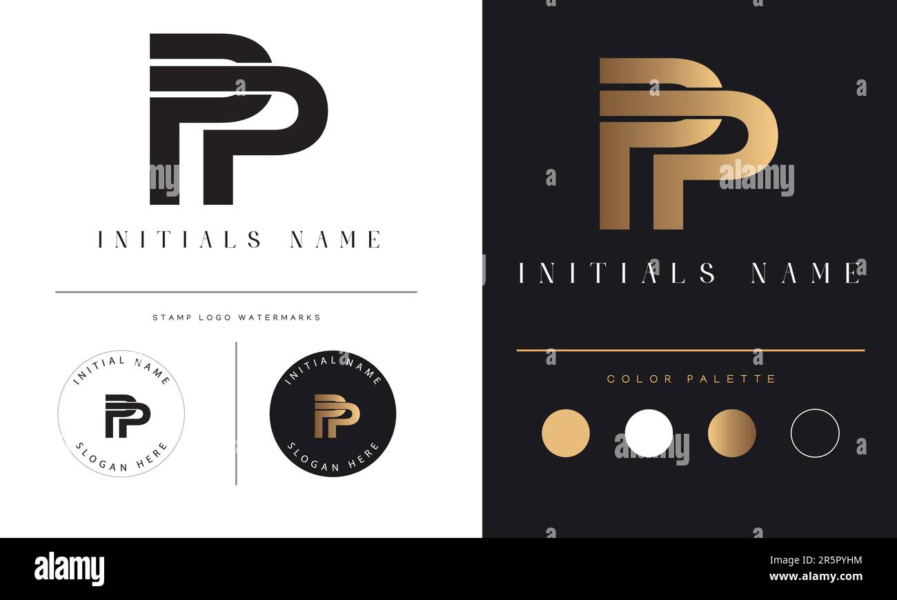 Letter pp logo hi-res stock photography and images - Alamy
