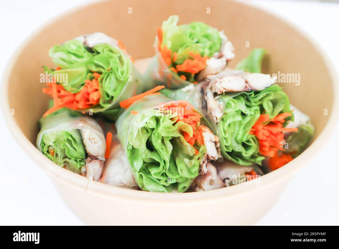 mackerel rolls, fish rolls or vegetable rolls or fresh spring rolls in ...