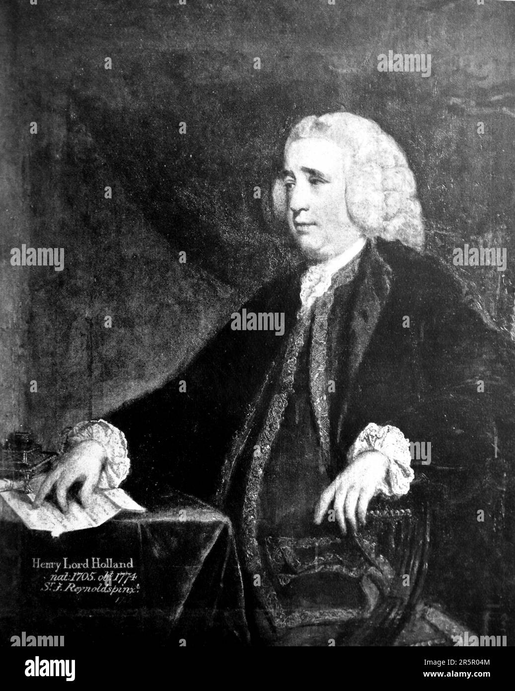 Henry Fox, 1st Lord Holland, from a portrait by Sir Joshua Reynolds ...