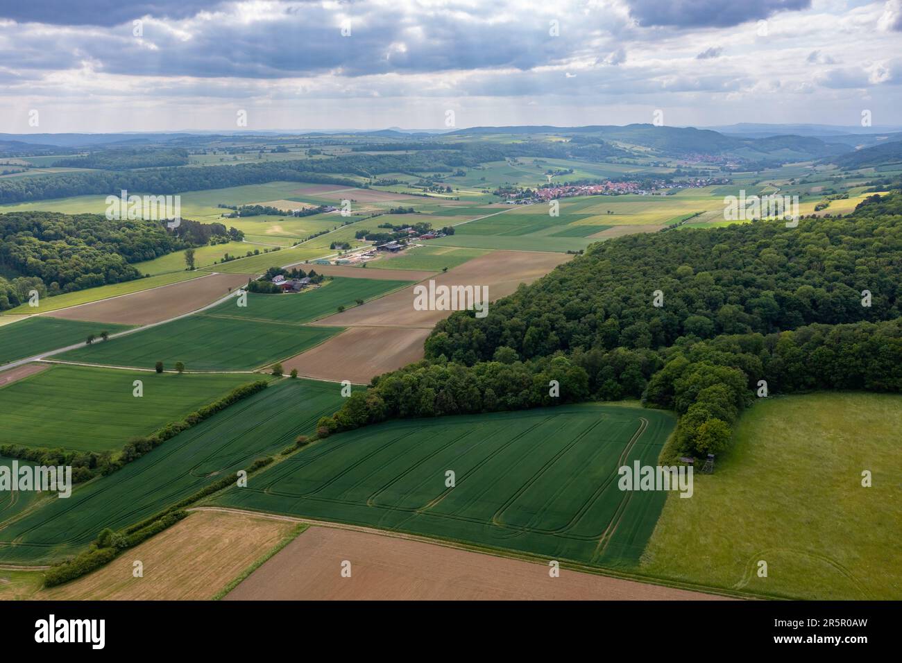 The Landscape of the Ringgau in North Hesse Stock Photo - Alamy