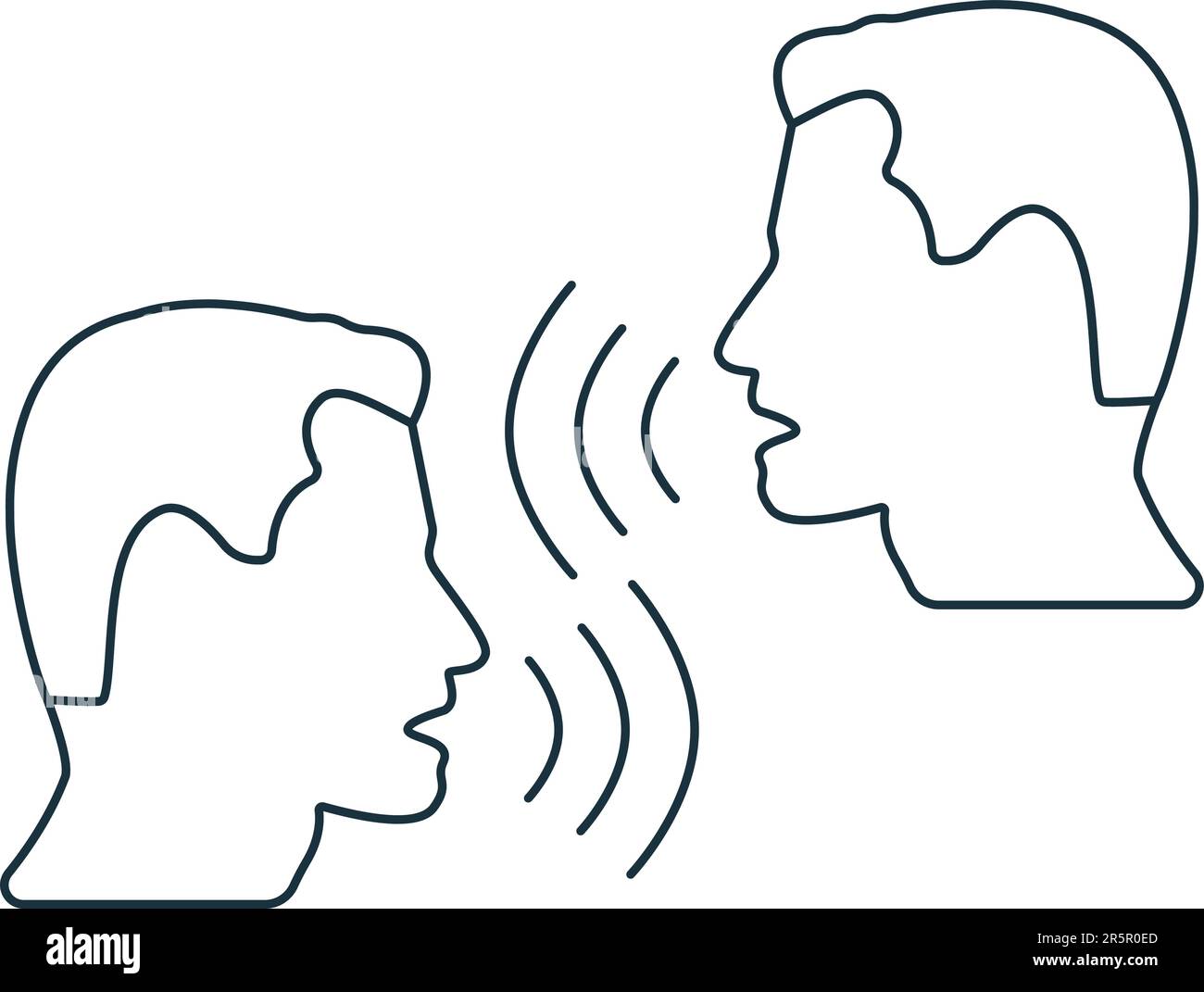 Talking icon. Monochrome simple sign from speech collection. Talking ...