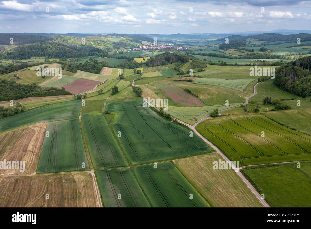 The Landscape of the Ringgau in North Hesse Stock Photo - Alamy