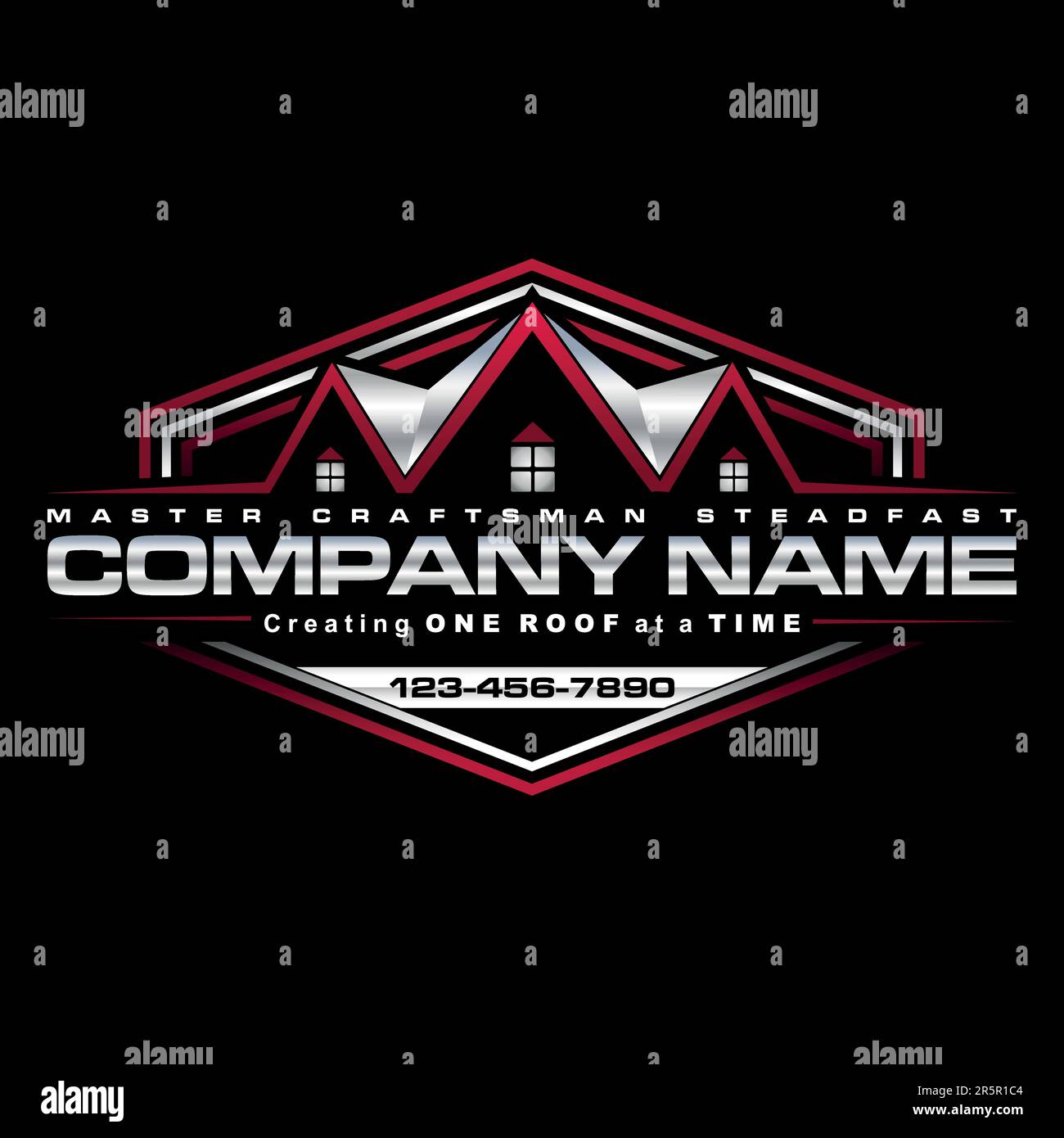 Modern roofing company logo concept Stock Vector Image & Art - Alamy