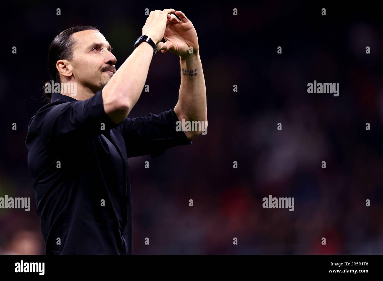 Milano, Italy. 04th June, 2023. Zlatan Ibrahimovic of Ac Milan greats ...