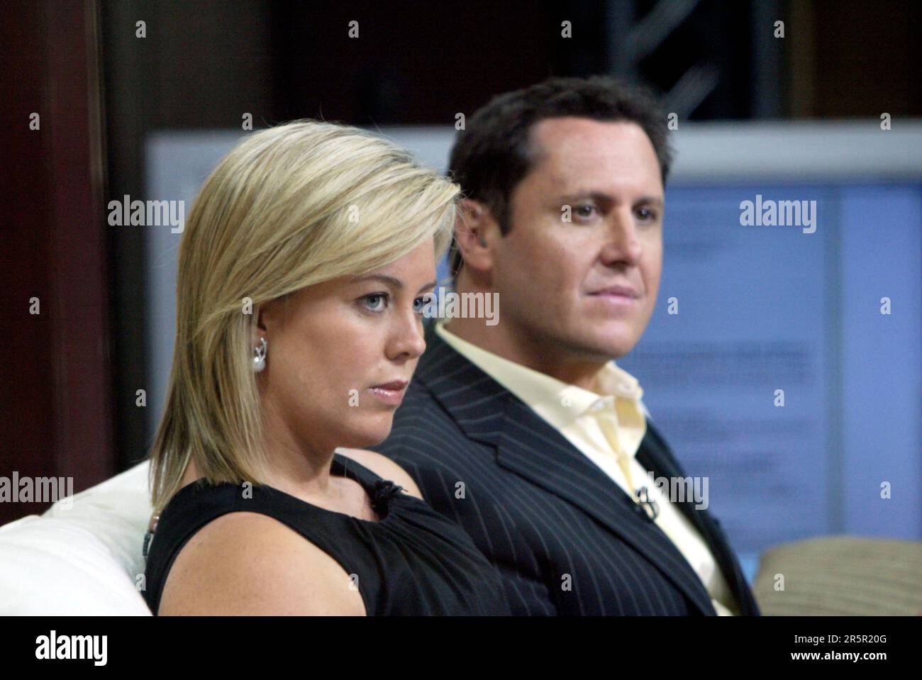 ‘Sunrise’ program presenters Samantha Armytage and Larry Emdur ...